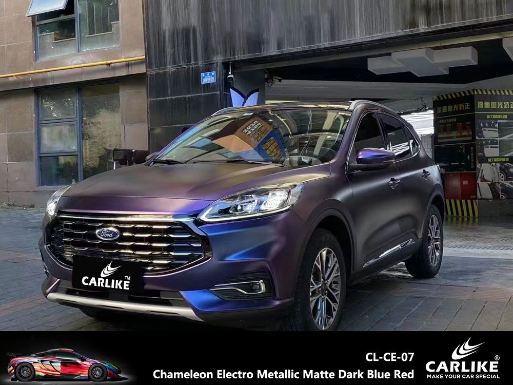 CL-CE-07 Chameleon Electro Metallic Matte Dark Blue Red For Ford Car ...