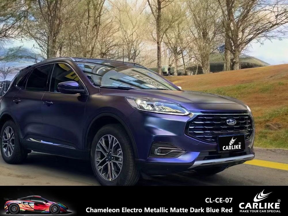 CL-CE-07 Chameleon Electro Metallic Matte Dark Blue Red For Ford Car ...