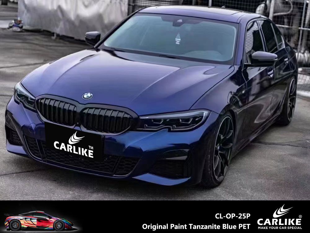 CL-OP-25P Original Paint Tanzanite Blue PET Vinyl For BMW Car Wrap ...
