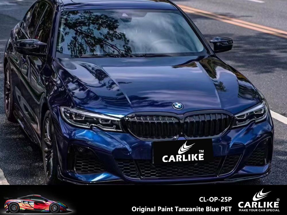 CL-OP-25P Original Paint Tanzanite Blue PET Vinyl For BMW Car Wrap ...