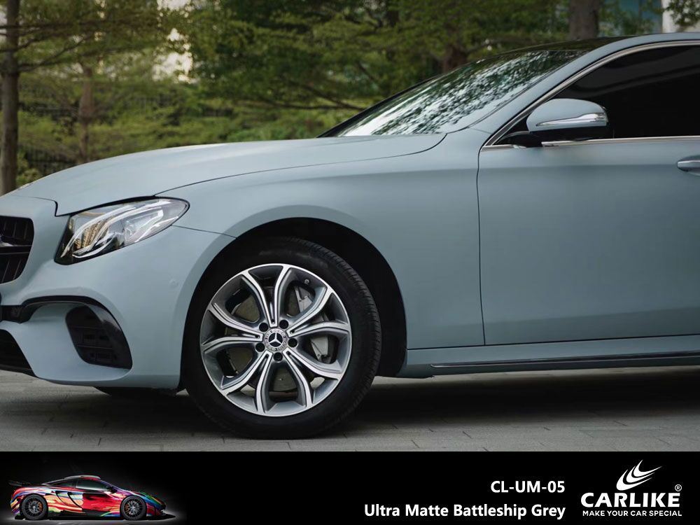 CL-UM-05 Ultra Matte Battleship Grey Vinyl For Benz Car Wrap Factory ...