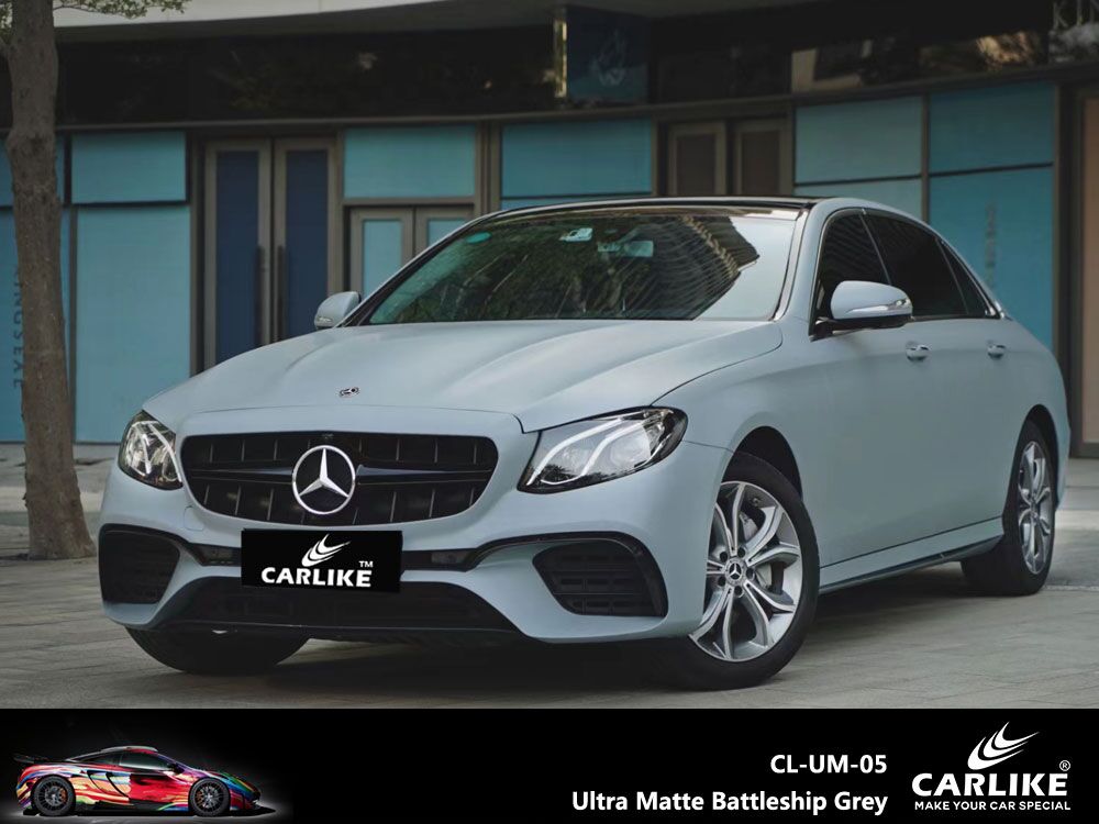 CL-UM-05 Ultra Matte Battleship Grey Vinyl For Benz Car Wrap Factory ...